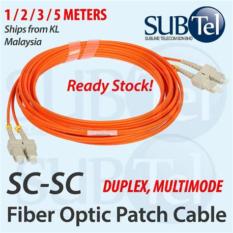 SC SC Multi Mode Duplex Fiber Optic Patch Cord Cable OM2 50 125 MM DX LAN Jumper 10G Gigabit