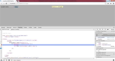 Debugging JQuery In Google Chrome