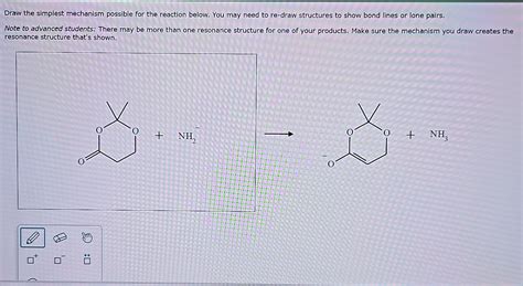 Solved Draw the simplest mechanism possible for the reaction | Chegg.com