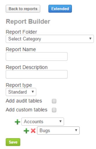 how to create new report templates via report builder analytic