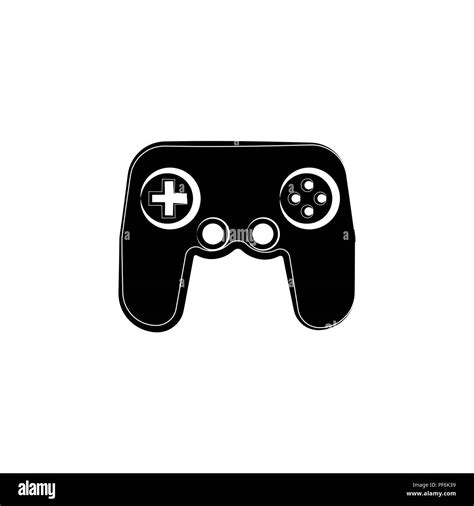 Game Console Icon Black On White Background Stock Vector Image Art Alamy