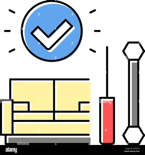 Disassembly And Assembly Of Sofa Color Icon Vector Illustration Stock Vector Image And Art Alamy