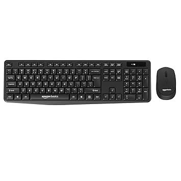 Amazon In Buy Amazon Basics USB Wireless Keyboard And Mouse Set With Nano Receiver Online At