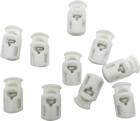 Cord Locks Plastic Toggle Spring Stop Cord Locks End Stoppers For Drawstrings Bags Shoelaces