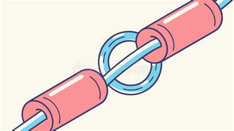 Interlocking Chain Links Strength Connection Unity Symbol Vector Design Generative Ai Stock