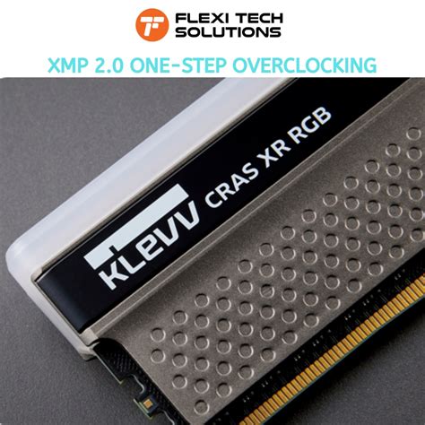 Klevv Cras Xr Rgb 3600mhz 4000mhz 16gb X2 8gb X2 Gaming Memory Ddr4 Dimm Flexi Tech