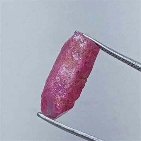 Natural Ruby Rough Stick Raspberry Red Mineral Specimen Burma Etsy