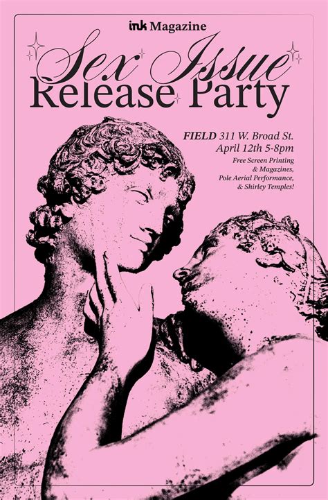 Ink Magazine Sex Issue Release Party Poster Wnw