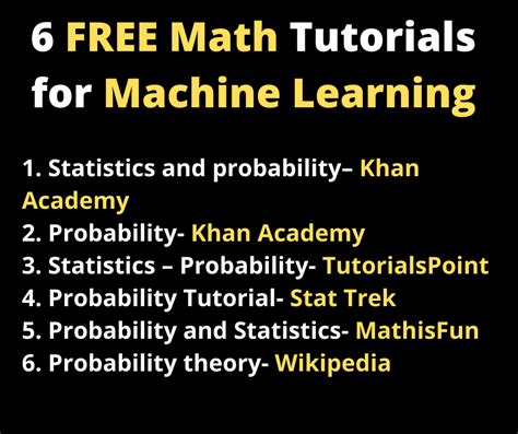 Mltut For More Math Courses For Machine Learning And