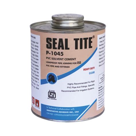 Seal Tite P 1045 Clear Pvc Solvent Cement Kota Tapes