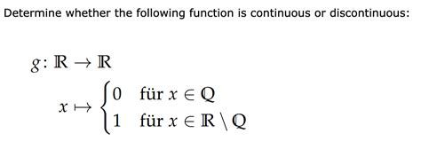 Solved Determine Whether The Following Function Is