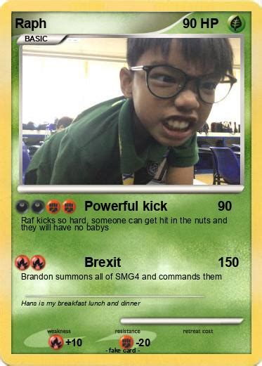 Pokémon Raph 58 58 Powerful Kick My Pokemon Card
