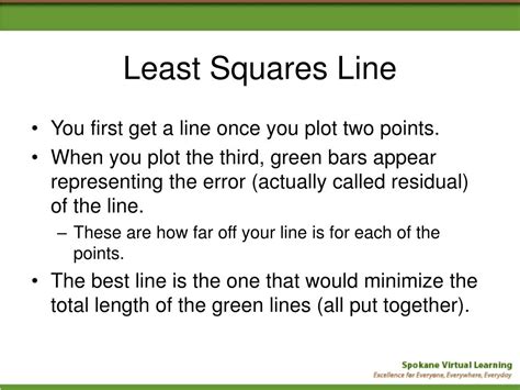 ppt least squares regression line lsrl powerpoint presentation