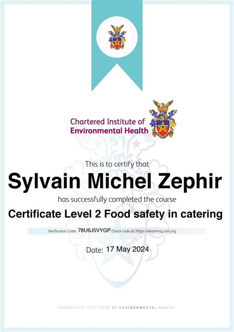 Sylvain Zephir On Linkedin Preparing To Sit For Level 3 Food Safety Proctored Test Examination
