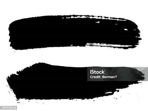 추상적인 질감의 배경 페인트로 칠해진 강모 브러시 손 그리기 0명에 대한 스톡 벡터 아트 및 기타 이미지 0명 거친 검은색 Istock