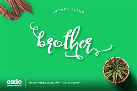 Brother Script By Oldbabe Designer Co TheHungryJPEG
