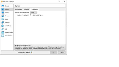 Help Invalid Settings Issue Setting Up A Vb For Class Virtualbox