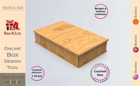 Make Rectangular Box Custom Rectangular Box Design And Cut File