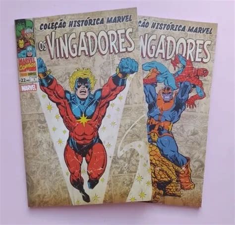 Hqs Coleção Histórica Marvel Vingadores Vol 1 E 2 Mercadolivre