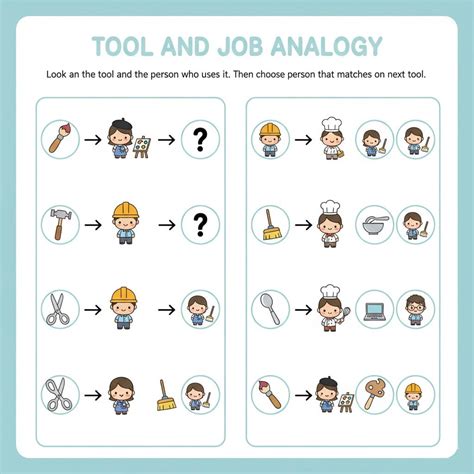 Picture Analogy Worksheets Free Image And Pdf Printables