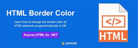 Change HTML Border Color In C Change Border Color CSS