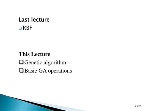 Ppt Genetic Algorithms Prof Kang Li Powerpoint Presentation Free