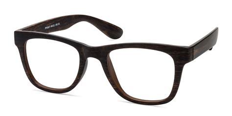 Project Rectangle Brown Striped Full Rim Eyeglasses Eyebuydirect