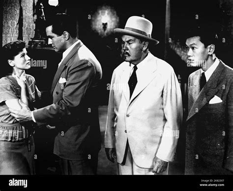 Teala Loring George Holmes Sidney Toler And Benson Fong Film Dark