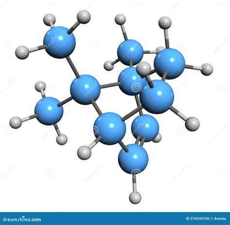 3d Image Of Camphene Skeletal Formula 276345766