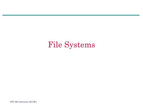 PPT File Systems PowerPoint Presentation Free Download ID