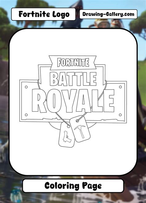 Fortnite Logo Coloring Page Free Printable Fortnite Coloring Pages