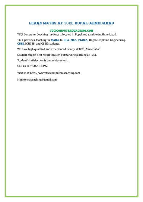 Learn Maths At Tcci Bopal Ahmedabad By Rosario Riley Issuu