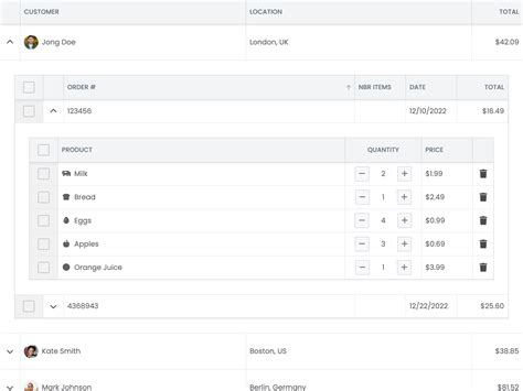 Bryntum Grid Master Detail Demo React Vite