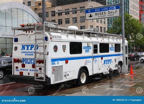 Nypd Command Post Bus Editorial Photography Image Of Department 198522212