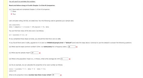 Solved You Will Use R To Complete This Problem Read And Chegg Com