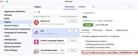 升级intellij Idea 20233后找回ant构建工具