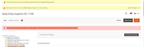 categories are not saving after enable smile