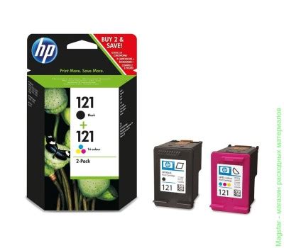 CN637HE картридж № 121 для HP DeskJet F4283 e-All-in-One / D2563 ...