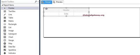 Creating Table Report In Ssrs