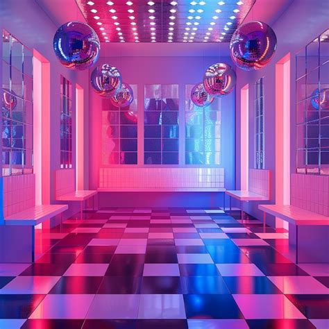 Background Image For A Casual Chique Party Small Disco Elements Selective Colouring Technique