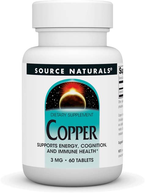 Naturesplus Copper 3 Mg 90 Tablets Supports Overall Wellness Gluten Free 90