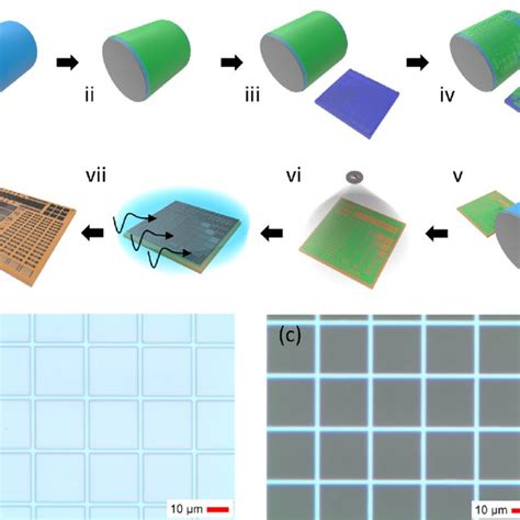 A Process Schematic Of The Patterning Method I Pdms Blanket Ii