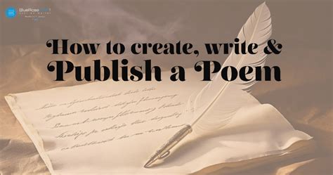 Learn How To Create Write And Publish A Poem