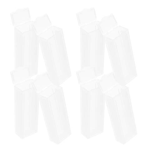 Mlins 10pcs Plastic Microscope Slide Storage Box Laboratory Slide Organization Convenient Slide