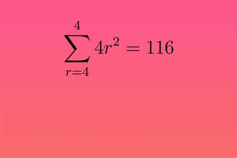 Sigma Notation - Maths: Edexcel A Level Pure Maths