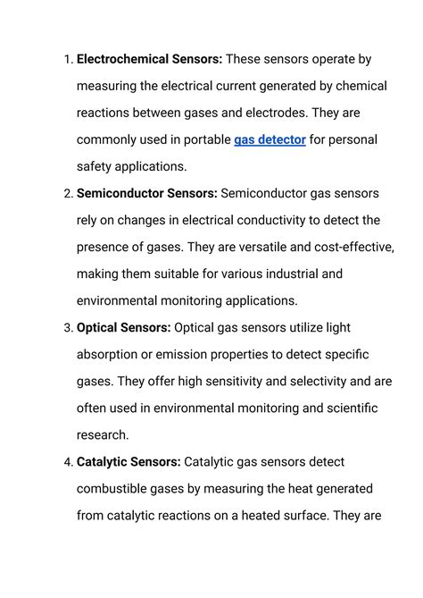 Examining Gas Sensor Technologies To Reveal The Future PDF