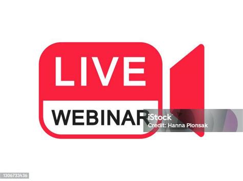 라이브 웨비나 버튼 라이브 스트림 로고 화상 회의 아이콘입니다 라이브 방송 버튼 온라인 모임 아이콘입니다 소셜 미디어 웨비나