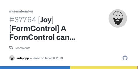 [joy][formcontrol] a formcontrol can contain only one control component