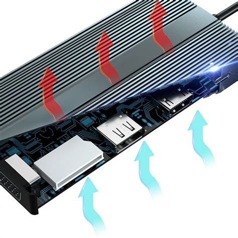 Hot Selling Usb Porn Hub Vga Dual Monitor Audio Rj Hdmi Sd Tf Dp Type C Pd Usb C Docking