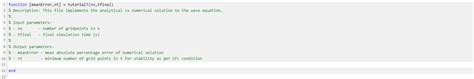 Numerical Solution To Wave Equation O Solutions Chegg